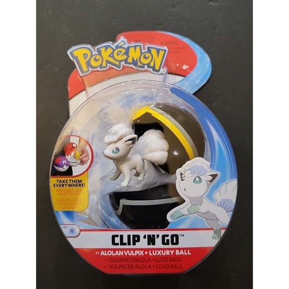 Pokemon | Toys | Alolan Vulpix Pokmon Clip N Go Luxury Ball Action ...